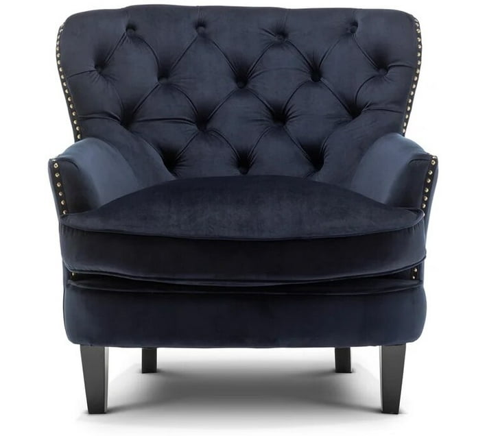 AK Nova Accent Armchair NA 1 Seater Sofa (Finish Colour - DARK BLUE ...