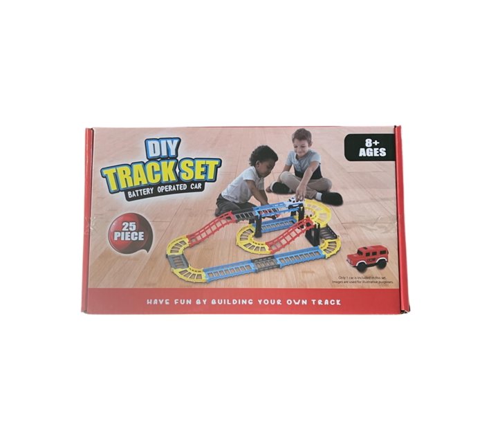 Someone’s in a Makro DIY Track Set Battery Operated Car 25 Piece Mood