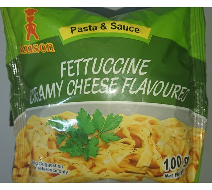 Auson Fettuccine and Sauce Creamy Cheese Instant Pasta (Pack of 15, 100 ...