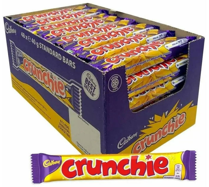 Buy Cadbury Crunchie Bar, 40 g x 40 Units Milk Chocolate Bars (40 x ...