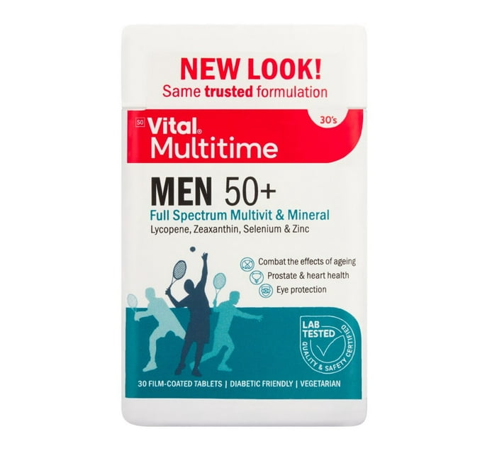 Buy Vital Multitime Men 50+ Multivitamin Tablets 30 Pack in Bulk ...