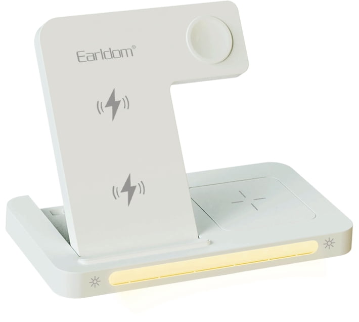 EARLDOM Multi-Function 3-in-1 Foldable Wireless Charging Stand With ...