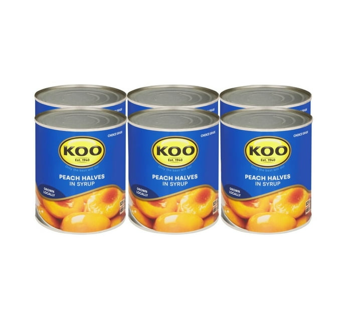 Koo 6 X 825g Peach Makro