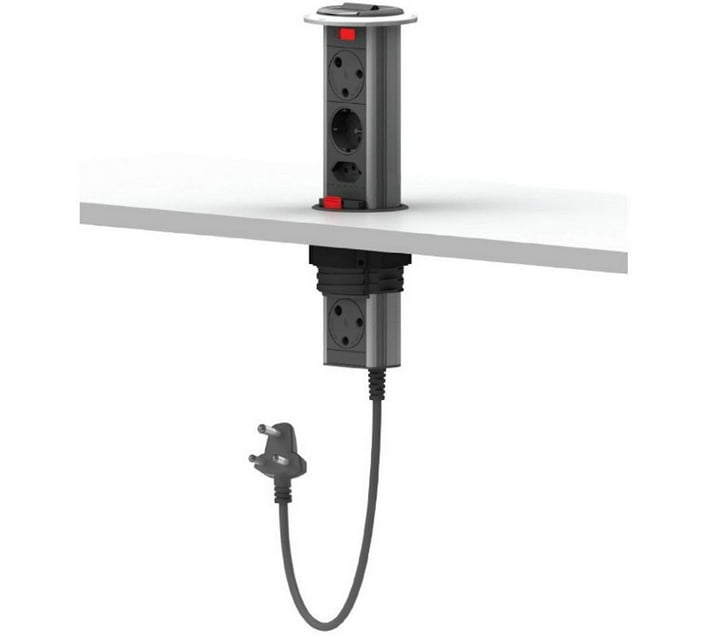 Powerlogic MK1.1 Pull up Multiplug 15 A M Socket (Pack of 1) | Makro