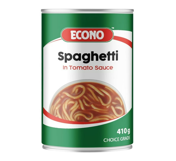 Buy Econo Spaghetti In Tomato Sauce (6 x 410 g) in Bulk | Makro Business