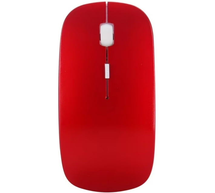 Generic Ultra Thin USB Optical Mouse Wireless (2.4GHz Wireless, Red ...