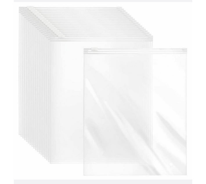 Frosted Ziplock Plastic Packaging Bags for Clothes 50 Piece | Makro