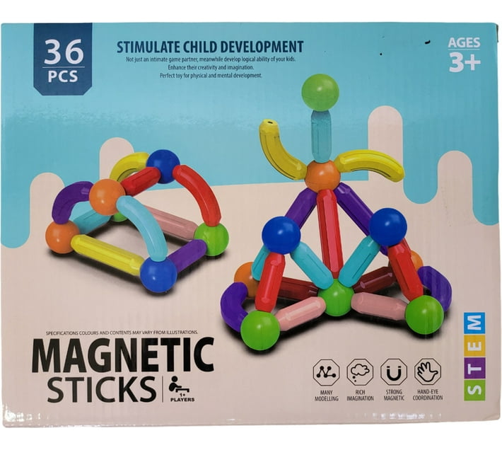 Generic Toys Magnetic Sticks 36pc Activity Toys (multicolour) | Makro