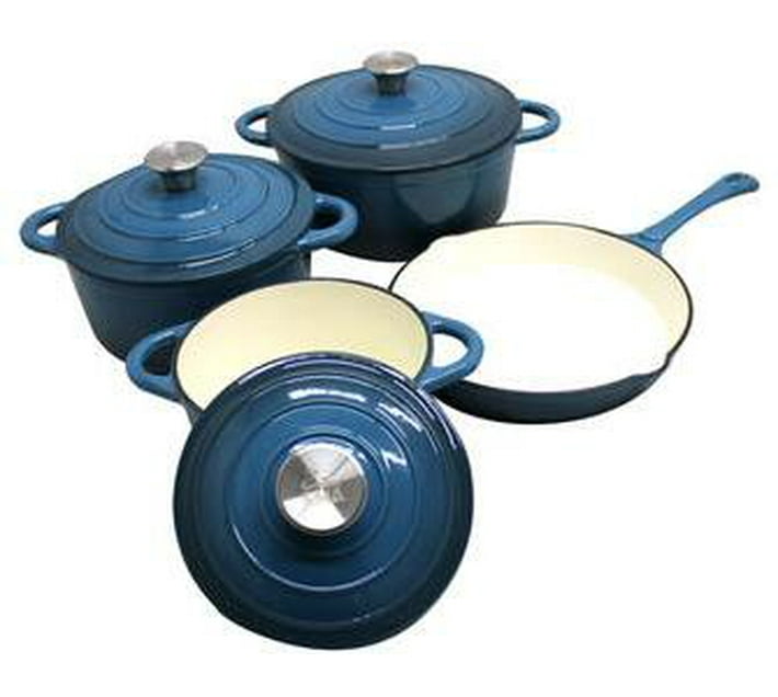SMTE S10514-SSastro Non-Stick Coated Cast Iron Cookware Set (7 - Piece ...