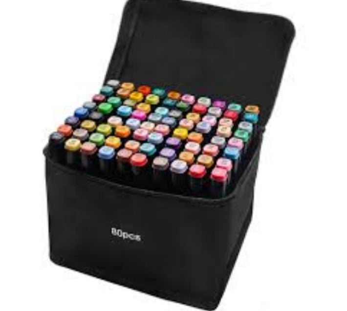 generic Touch Double Headed Oil Based Art Marker (Set of 1, multi ...