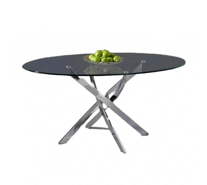 Someone’s in a Makro Novus Clear Glass Dining Table - Contemporary ...