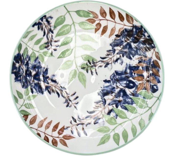 danny home SF33-01 Floral Ceramic Plate 25cm Dinner Plate | Makro