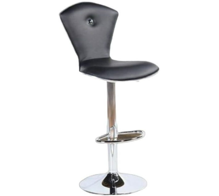 Buy SMTE Armless Bar Stool -Black Metal Bar Stool (Finish Colour ...