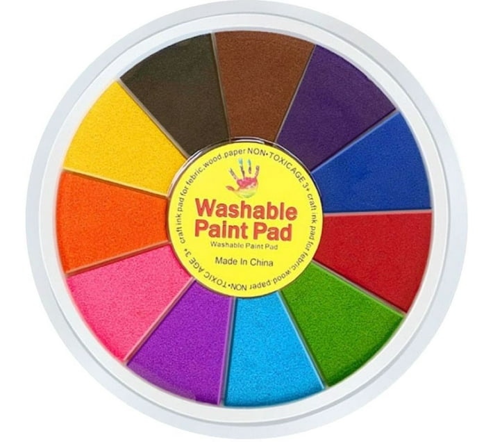 The Good Sport Craft Round Ink Pads 13 Colours Non-toxic Funny Finger ...