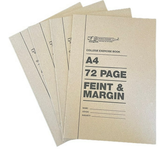 Freedom Stationery B0D47S6XWL A4 Notebook Feint Margin (Brown) | Makro