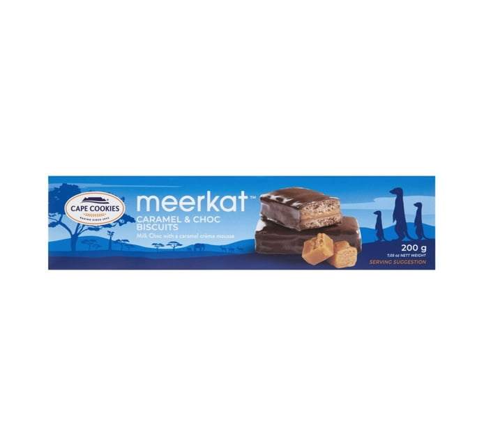 Someone’s in a Makro Meerkat Biscuits Caramel Creme (200g) Mood
