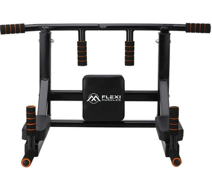 Buy Flexi Muscles 11 kg Wall mounted pull up bar and dip station for ...