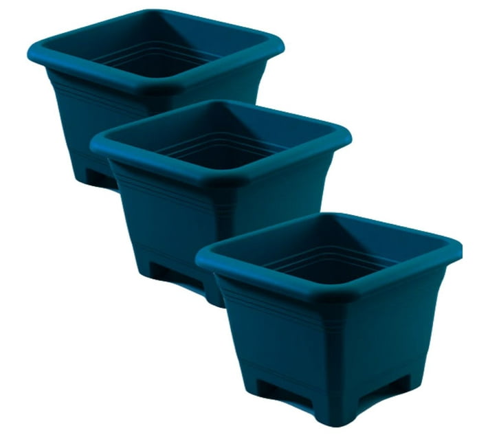 Someone’s in a Makro Garden Pot Planter Large 22cm Set of 3 - Blue Mood