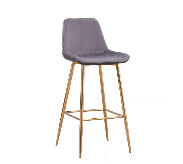 Someone’s in a Makro Manhattan Fabric Golden Legs Barstool KT-Y963/Grey ...