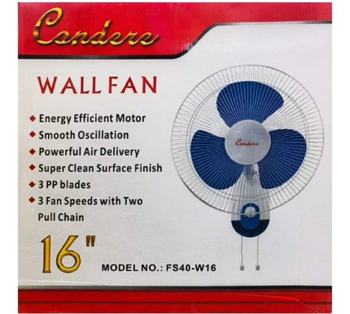 Condere FS40-W16 A+ 1200 mm 3 Blade Wall Fan | Makro