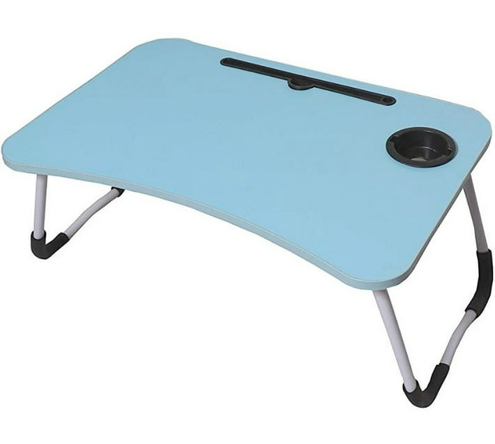 Buy Foldable Study Laptop Desk Desk Wood Portable Laptop Table (Finish ...