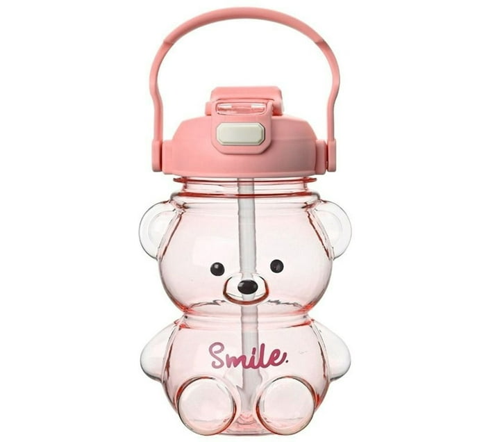 smile water bottle 900 ml Water Bottle (Set of 1, Pink) | Makro