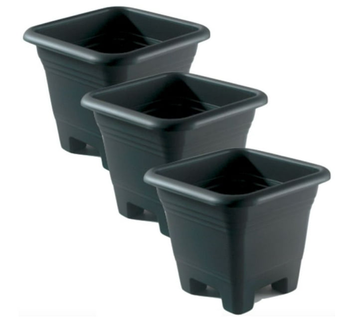 Someone’s in a Makro Garden Squared Pot Plant Set Of 3 - 32cm Large ...