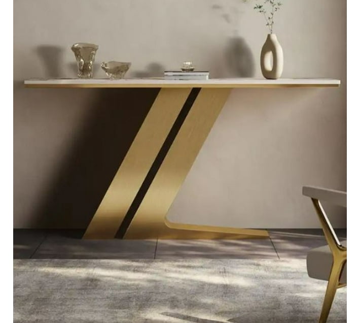 Designer Concepts Zeze Modern Luxury Console Table Metal Free Standing ...