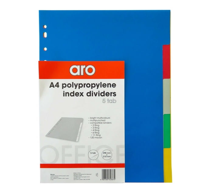 Someone’s in a Makro ARO A4 Polypropylene File Dividers 5-Tab Mood
