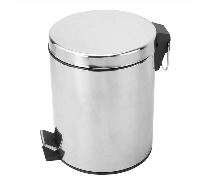 HomewareOnline 8200623 Stainless Steel Dustbin (Silver) | Makro