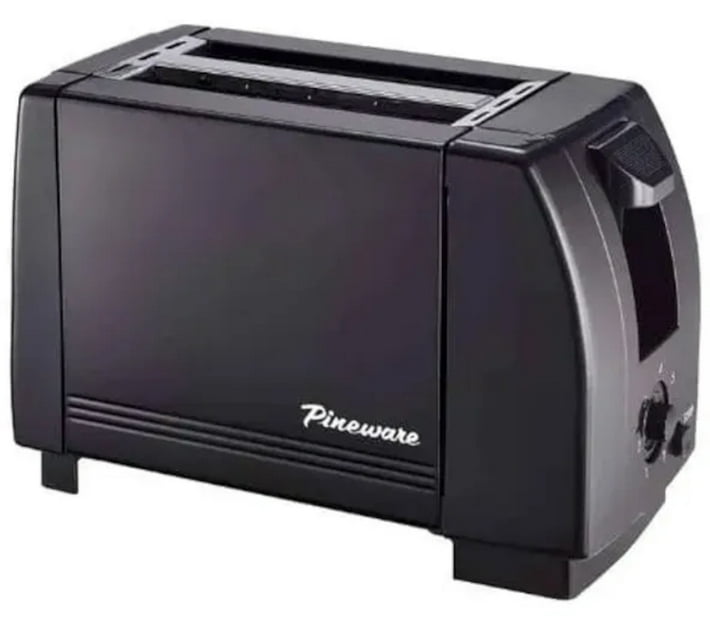 Pineware PET201B 750 W Electric Auto Pop Toaster (Black) | Makro