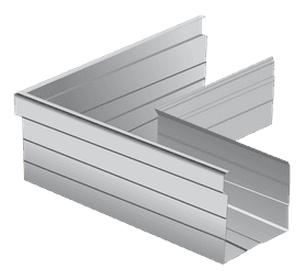 Heunis Steel Square Gutter 100 x 75 mm x 6m Silver Builders | Plumbing ...