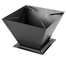 Megamaster Tambotie Boma Fire Pit – Mild Steel Black Modern Grass Cut ...