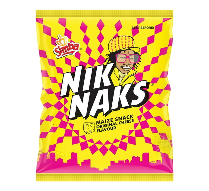 Simba Niknaks Maize Snacks Cheese (48 x 55g) | Makro