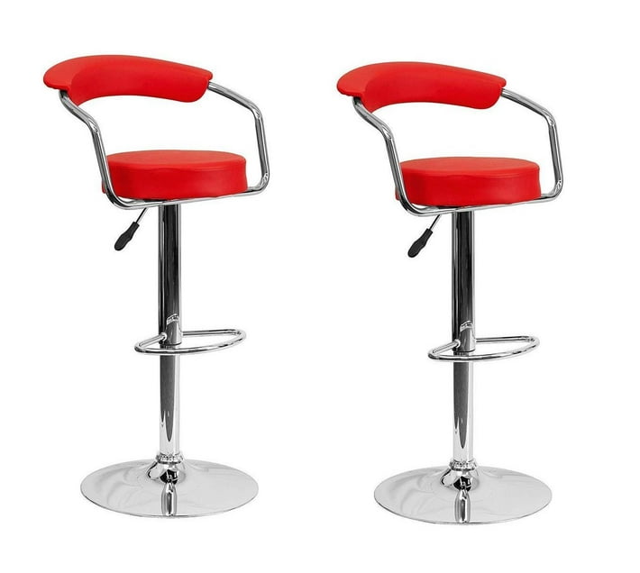 Someone’s in a Makro Bar Stools / Kitchen Counter Swivel Chairs with ...