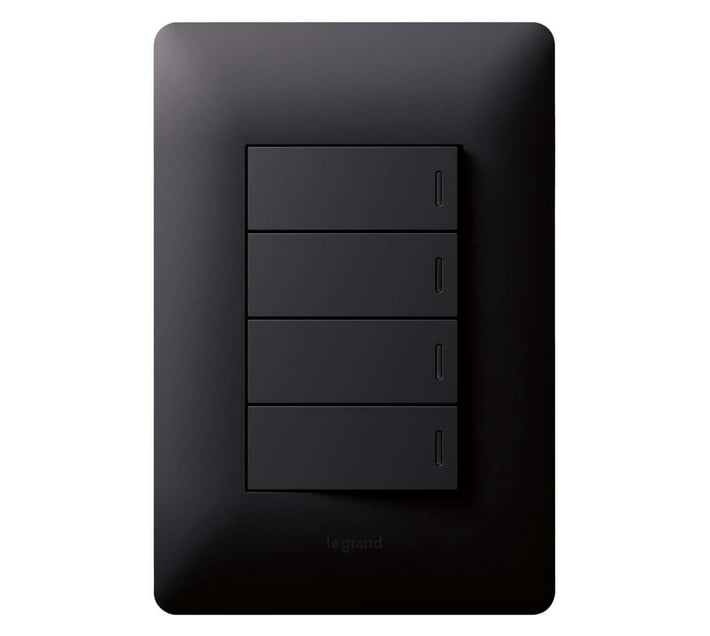 Someone’s in a Makro Ysalis 4 lever 2 way switch 2x4 wht blk Mood