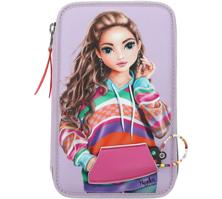Top Model Triple Filled Pencil Case with Smart Phone Pendant Craft Kits ...