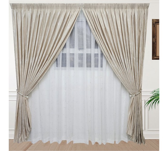 Matoc Designs 240 cm (8 ft) Blends Room Darkening Window Curtain ...