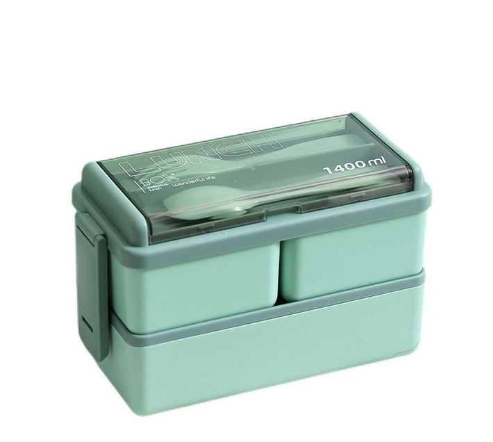 Someone’s in a Makro Green Double Layer Plastic Lunch Box / Ten-Tech Mood