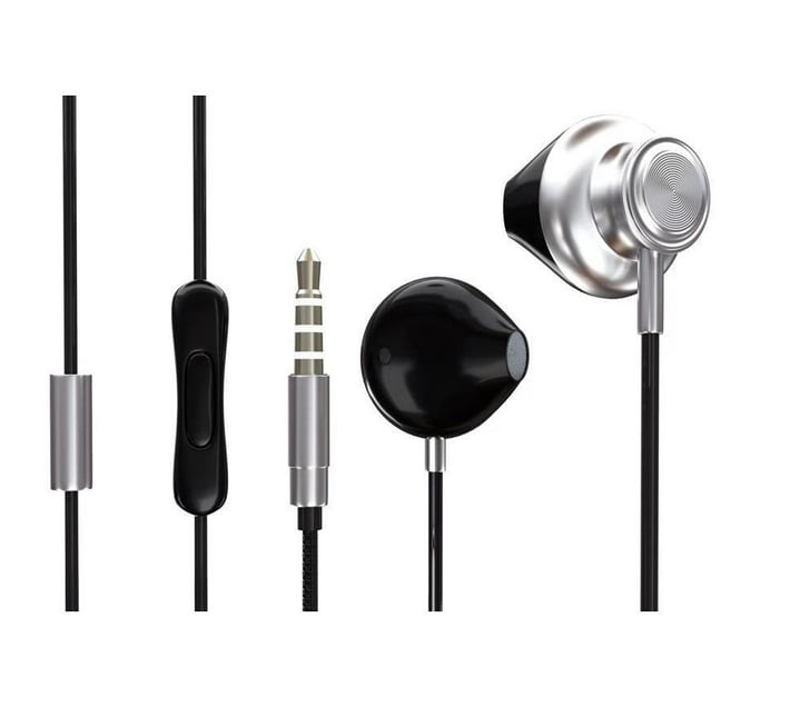 Someone’s in a Makro Metallic earphone-Silver Mood