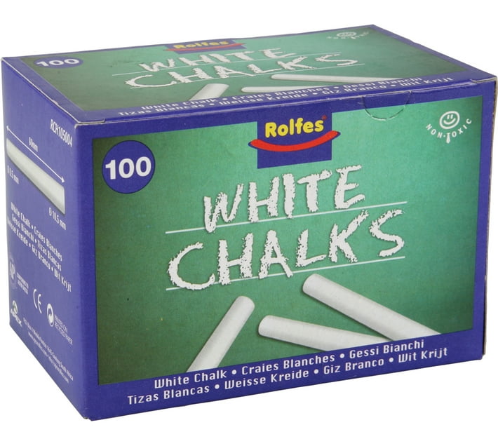 Rolfes Drawell Chalk, Soft White, 100's White Chalk (100 Sticks) | Makro