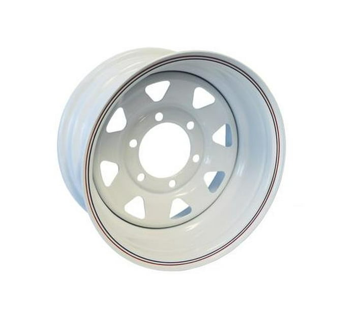 Someone’s in a Makro 8 Spoke White Trailer Wheel 16* 7 (6h/139pcd/110cb ...