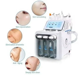 GLsa 6 in 1 Facial Deep Cleaning Water Oxygen Device H2O2 Bubble facial ...