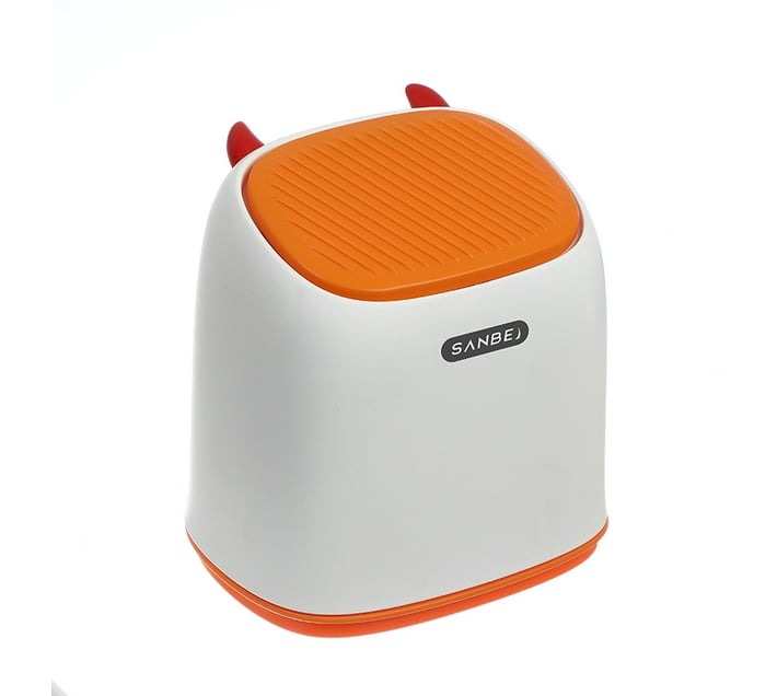 SANBEI 2L Mini Slim Step Trash Can Waterproof with Removable Inner ...