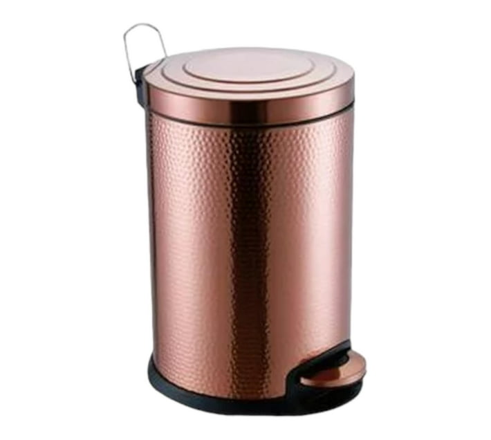 Someone’s in a Makro Copper Dustbin 20lt Hammered Stainless Steel Mood