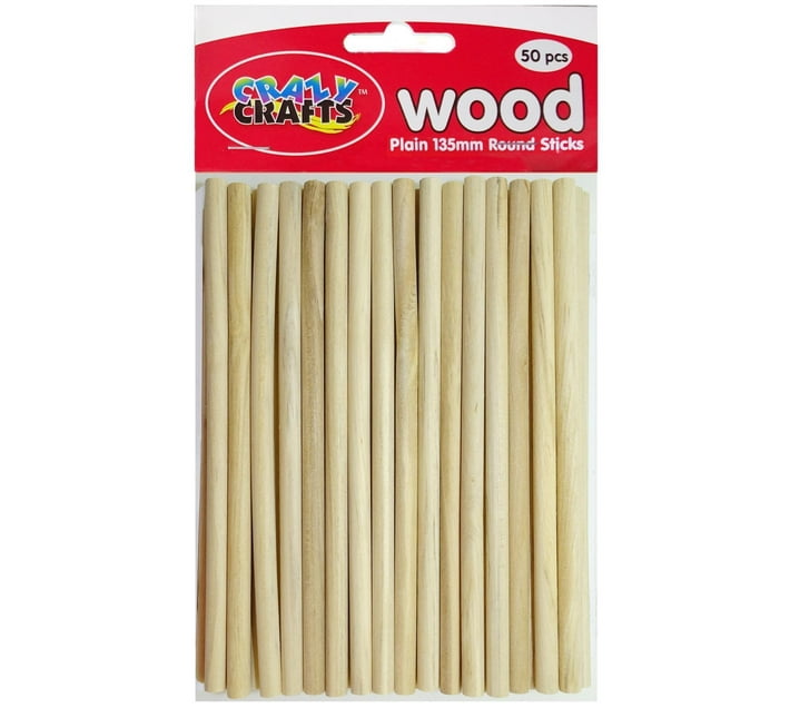 Sticks - Plain Round (135mm x 6mm) 50pcs | Makro