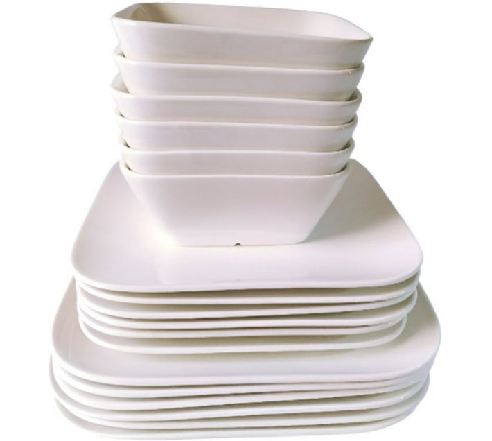 Dinner Set Pack of 18 Ceramic BOI6060 Dinner Set () | Makro
