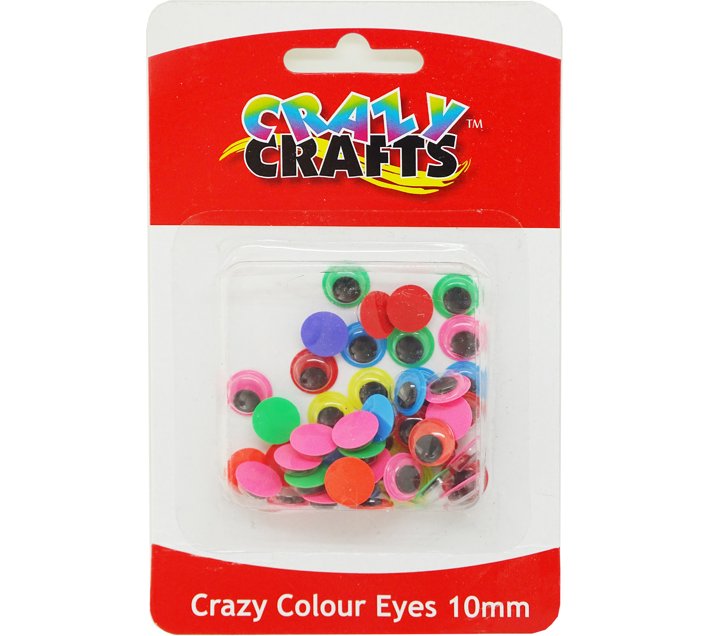 Crazy Crafts Crazy Colour Eyes -10mm Craft Kits Art and Craft Kit ...