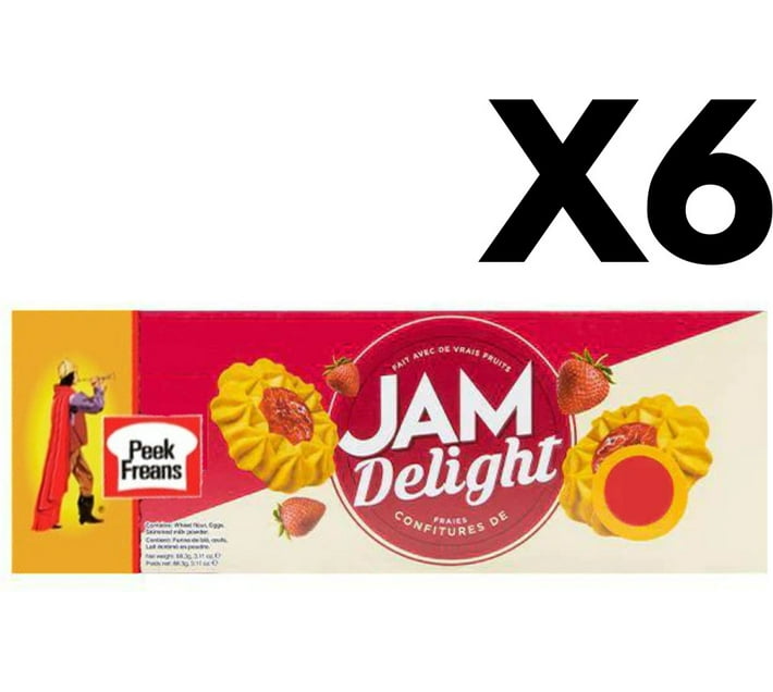 Peak Freans Jam Delight Cookies Jam Biscuit (170 g, Pack of 6) | Makro
