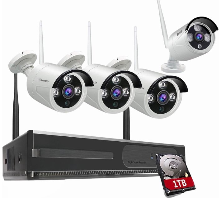 Syntronics 1080 Indoor & Outdoor Security Camera with Remote Pan & Tilt ...